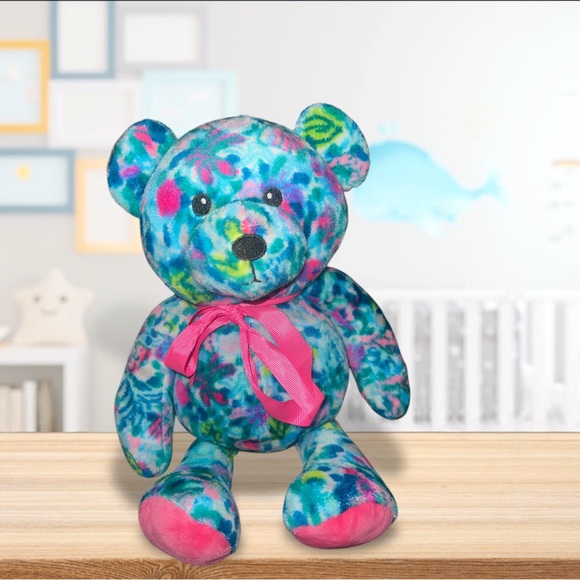 Lilly Pulitzer | Toys | Rare Lilly Pulitzer Teddy Bear Plush Toy 5 ...